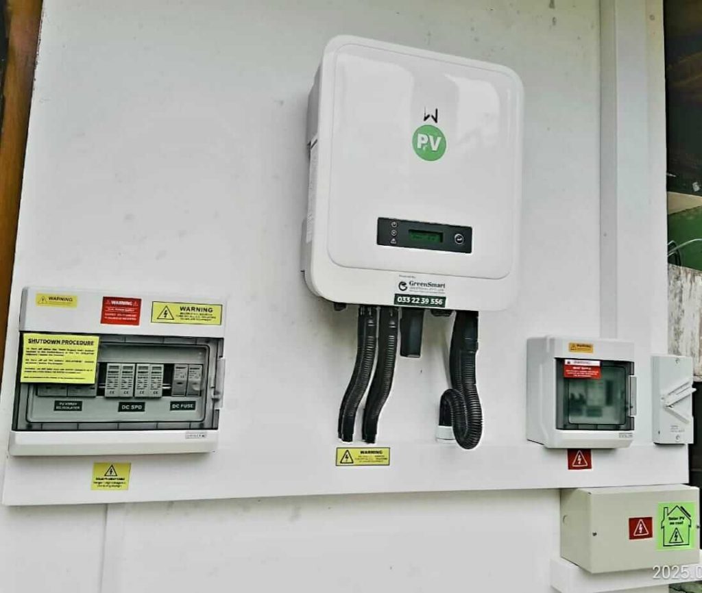 Mr.K.A.Gunaweera, Home Solar Power System – Dharga Town – GreenSmart ...